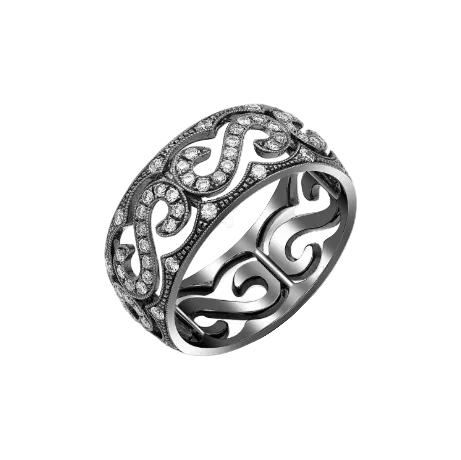 Diamond Swirl Black Band – sidpottsinc