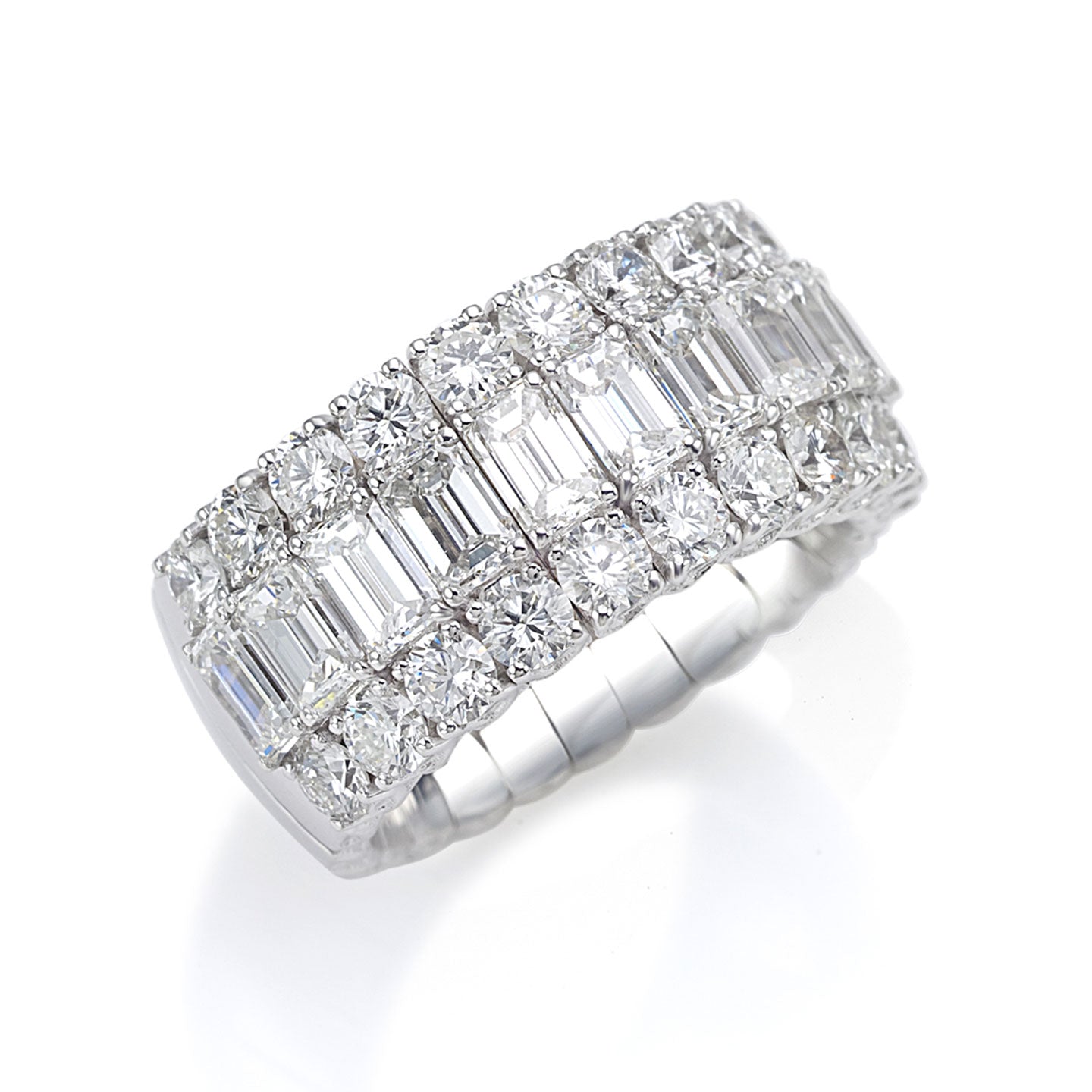 Emerald Cut Diamond Xpandable Band – sidpottsinc